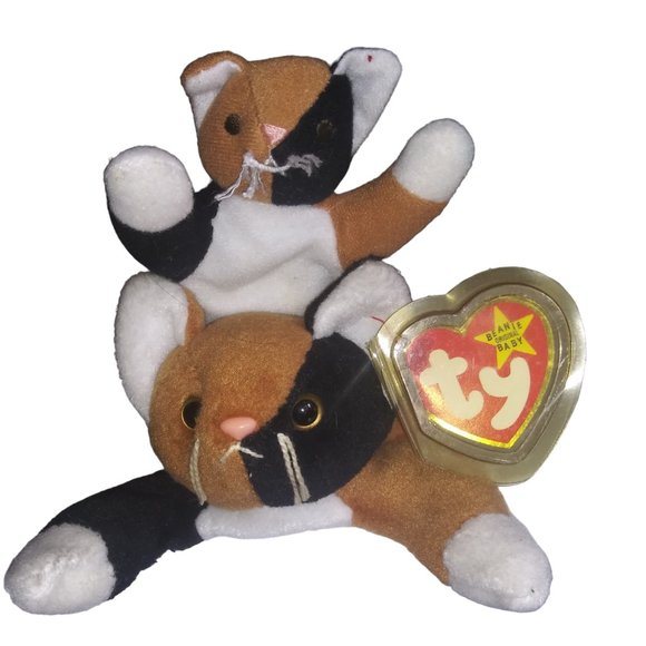 Ty | Toys | Ty Beanie Baby Calico Cat Chipdouble Chip 996 4121 And Mcds ...